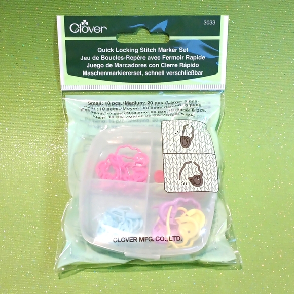 clover | Office | Clover Quick Locking Stitch Marker Set For Knitting Crochet | Poshmark